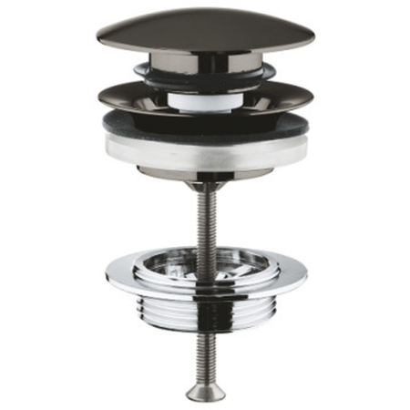 Grohe - Basin Waste Fitting w/ Push-Open Cover Hard Graphite | Lixil Africa