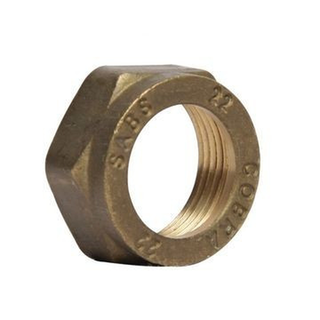 Cobra - Compression - Plumbing Fitting - Capnut - Brass | Lixil Africa