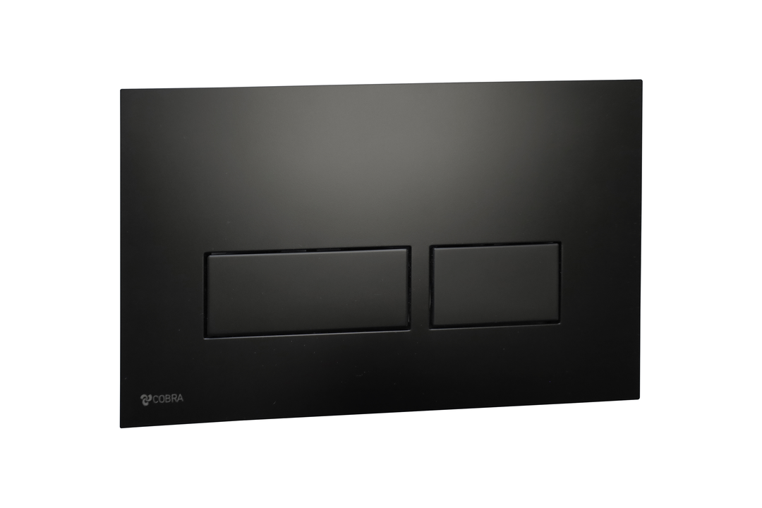 Cobra Actuator Plate For Concealed Cistern Rectangular Matte Black | Lixil Africa