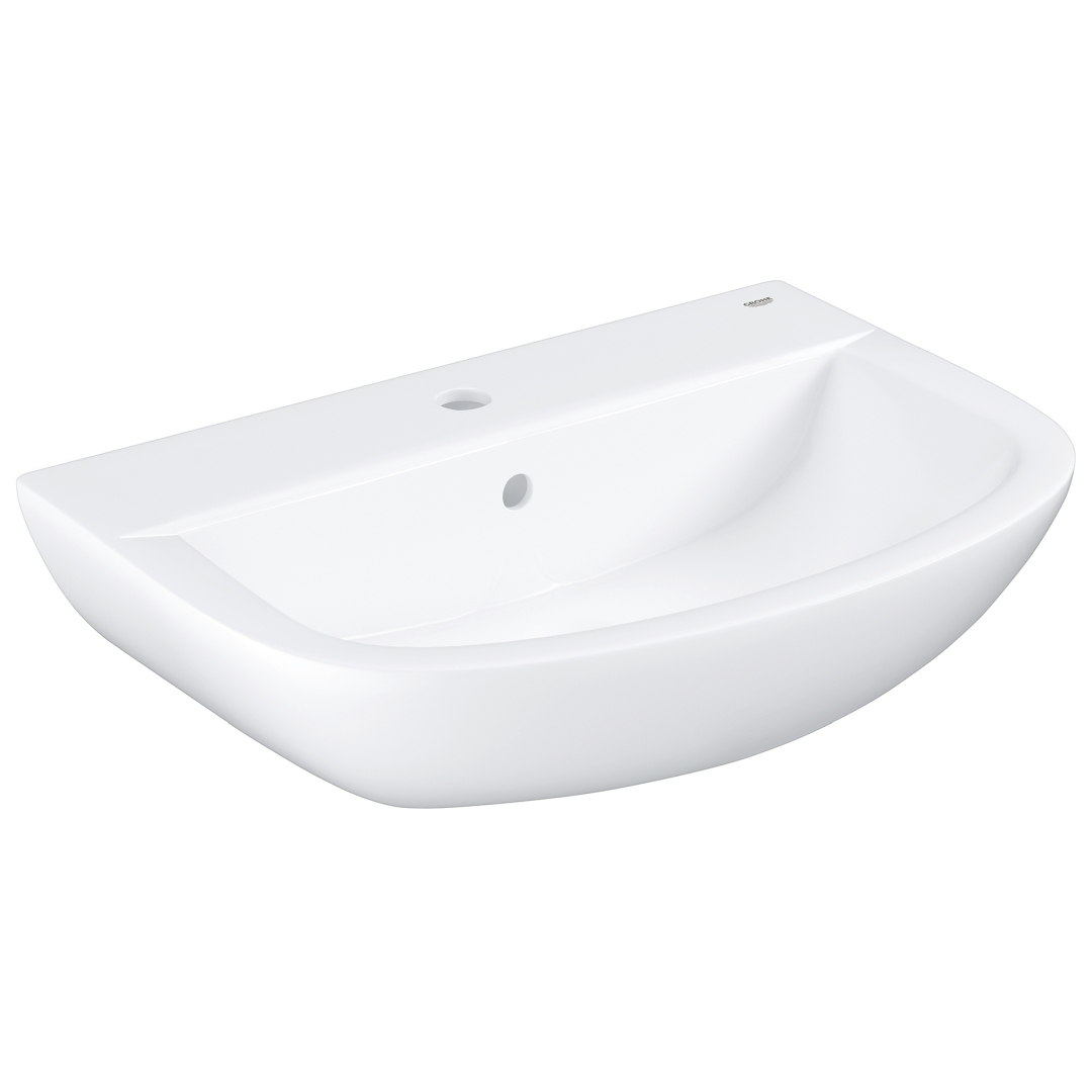 Grohe - Bau Ceramic Wall-Hung Basin w/ Overflow 609x442mm White | Lixil ...