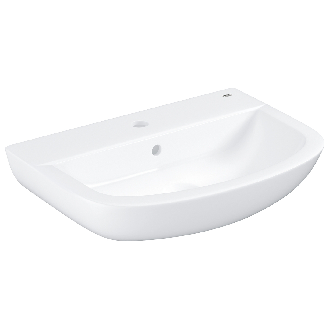 Grohe - Bau Ceramic Wall-Hung Basin w/ Overflow 553x386mm White | Lixil ...