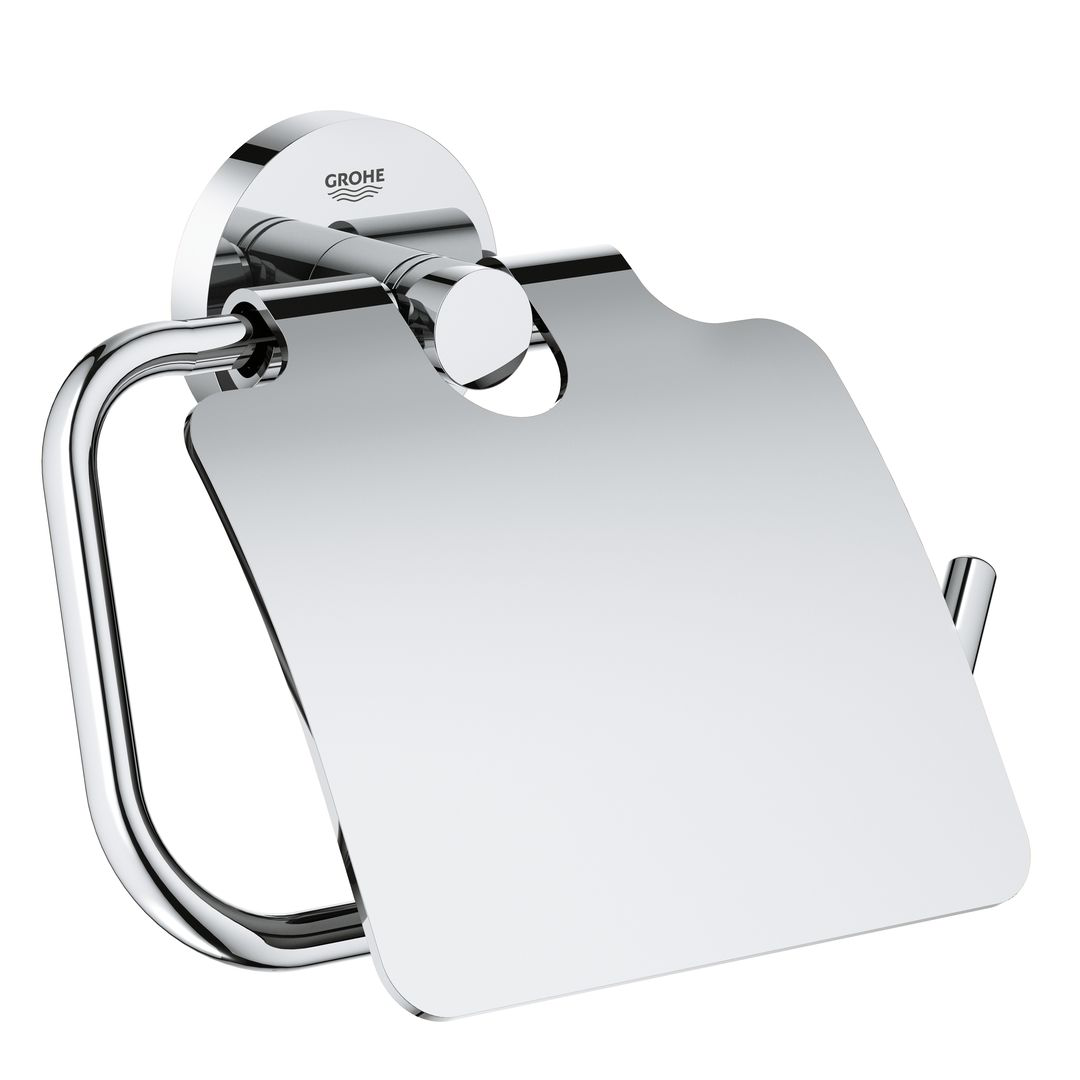 Grohe - Essentials Toilet Paper Holder with Cover Chrome | Lixil Africa