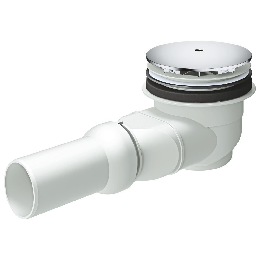 Grohe - Universal Shower Tray Waste with Horizontal Outlet Chrome ...