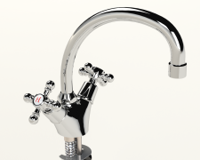 Cobra Roma Original Light Pattern Sink Mixer Pillar Type Chrome | Lixil ...